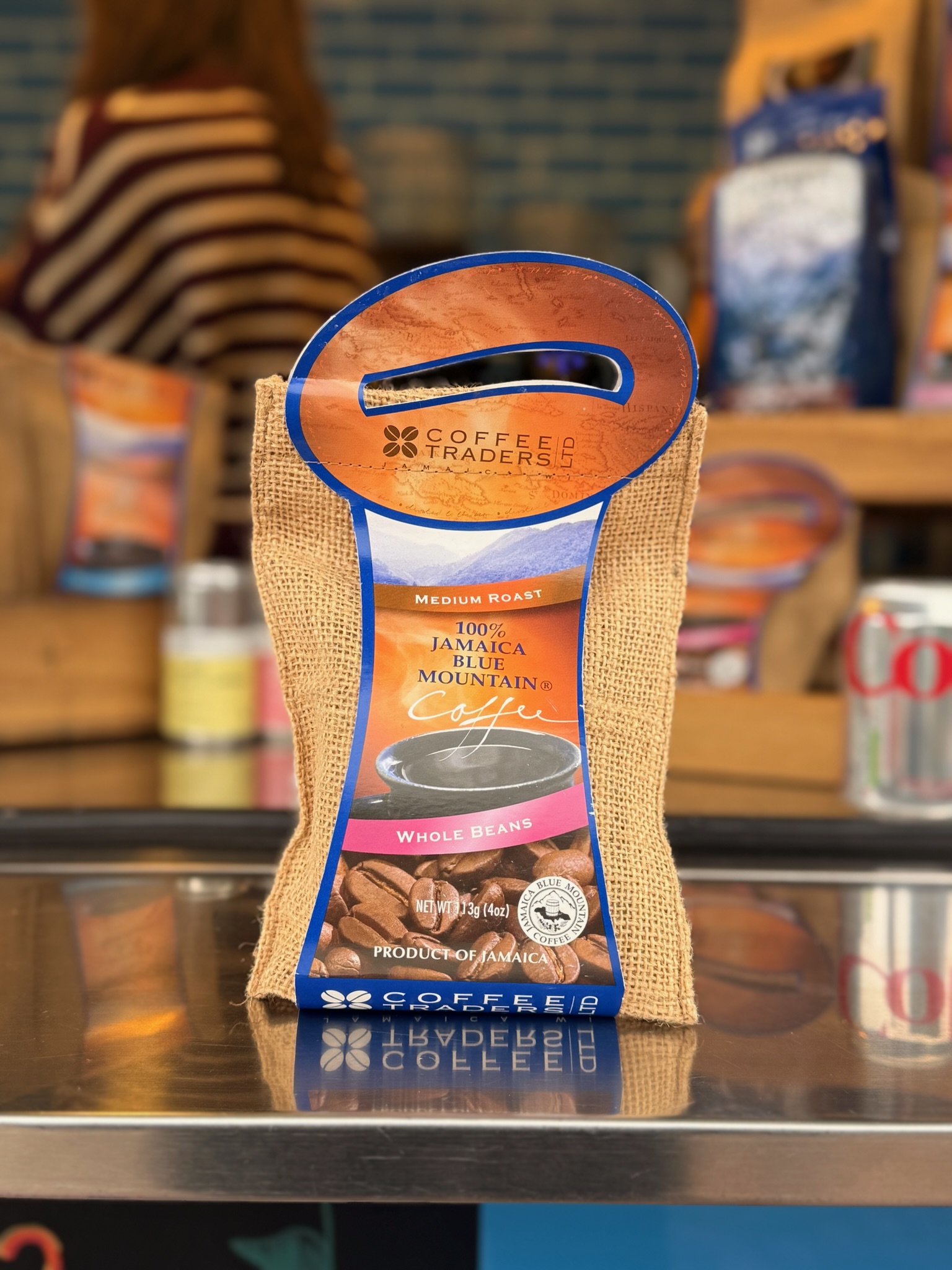Coffee Traders 100% Jamaica Blue Mountain® Peaberry Coffee – 4 oz Whole ...