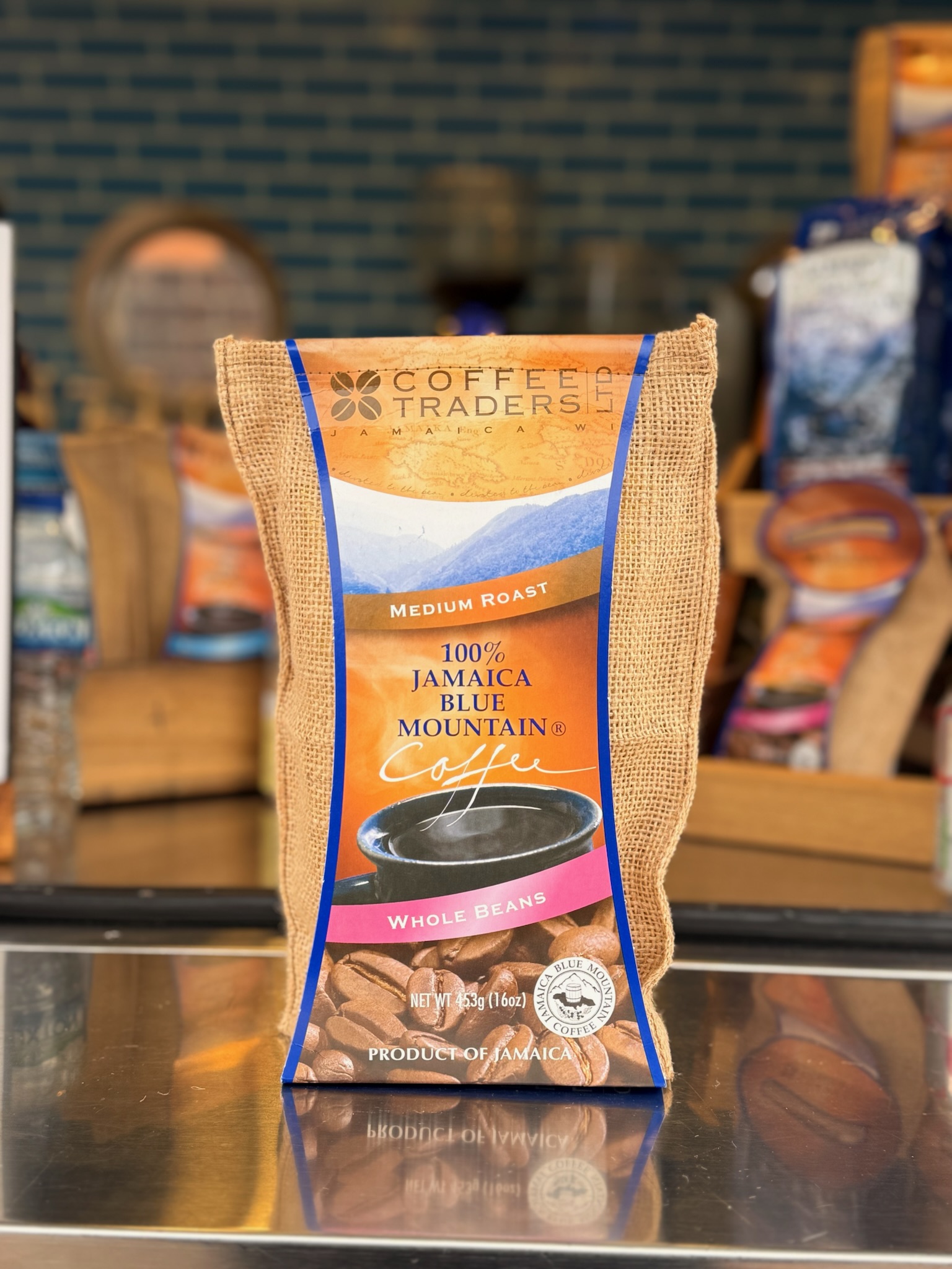 Coffee Traders 100% Jamaica Blue Mountain® Coffee – 16 oz Whole Beans ...