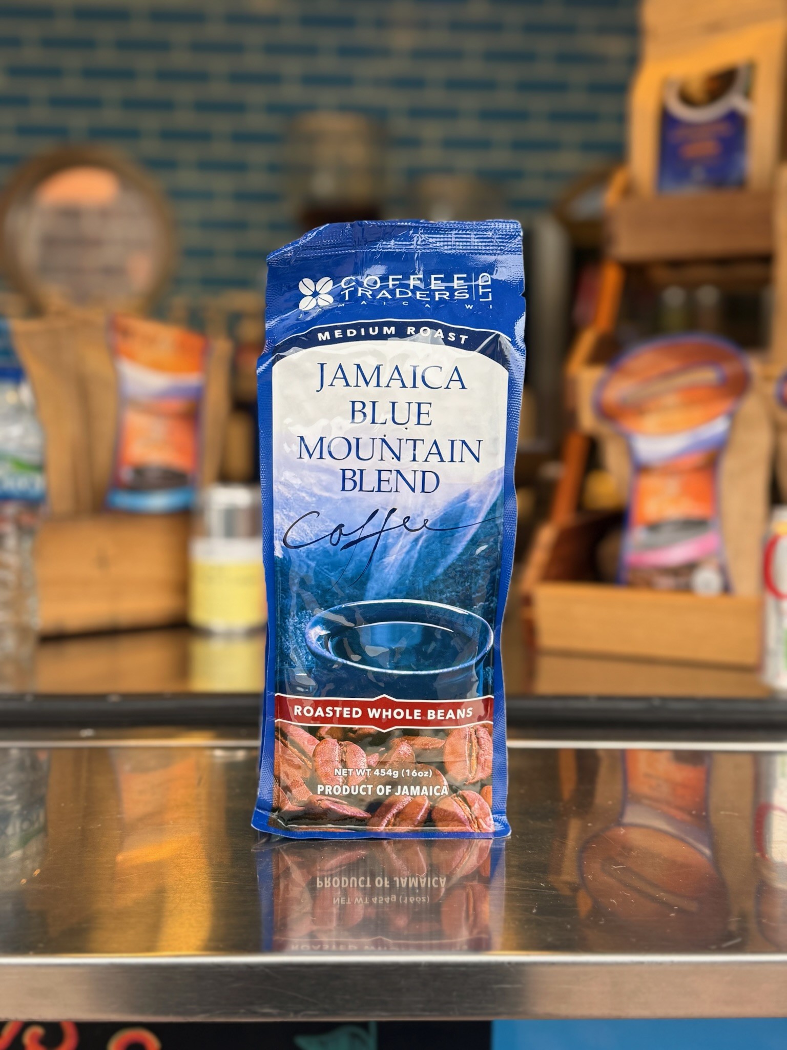 Blue Mountain® Coffee 16 oz Whole Beans (Medium Roast) - Coffee Traders ...