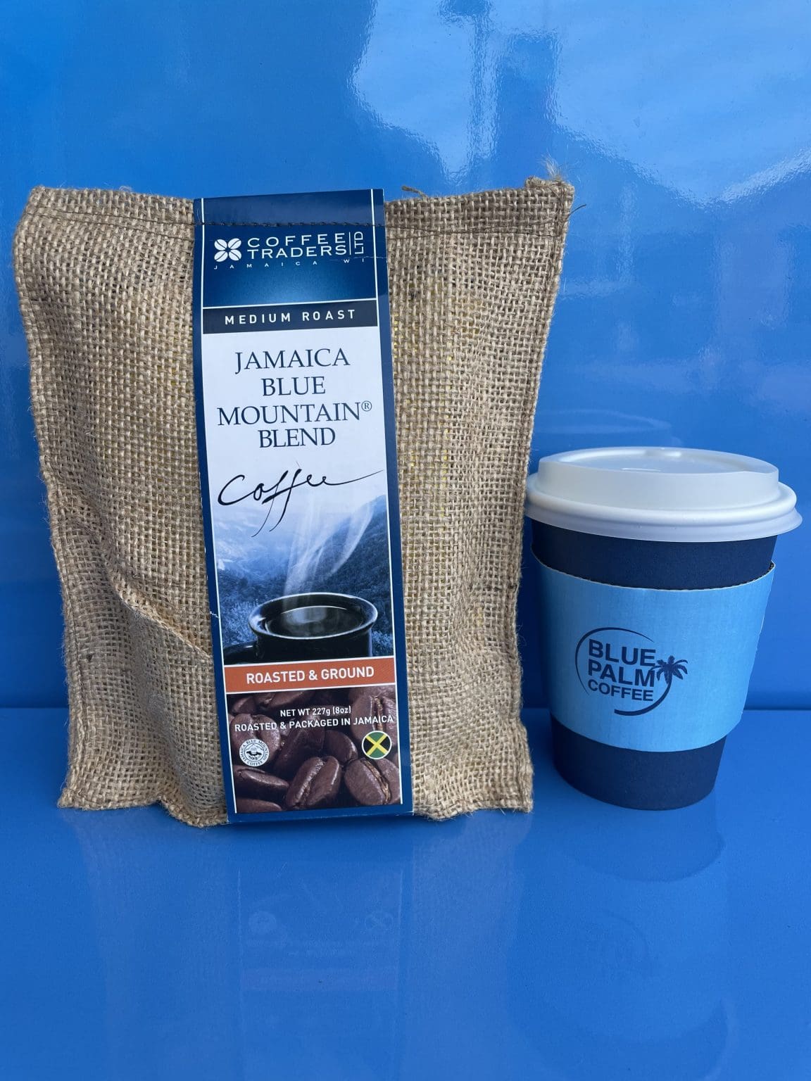 Coffee Traders 100% Jamaica Blue Mountain® Peaberry Coffee – 8 oz Whole Beans (Medium Roast)